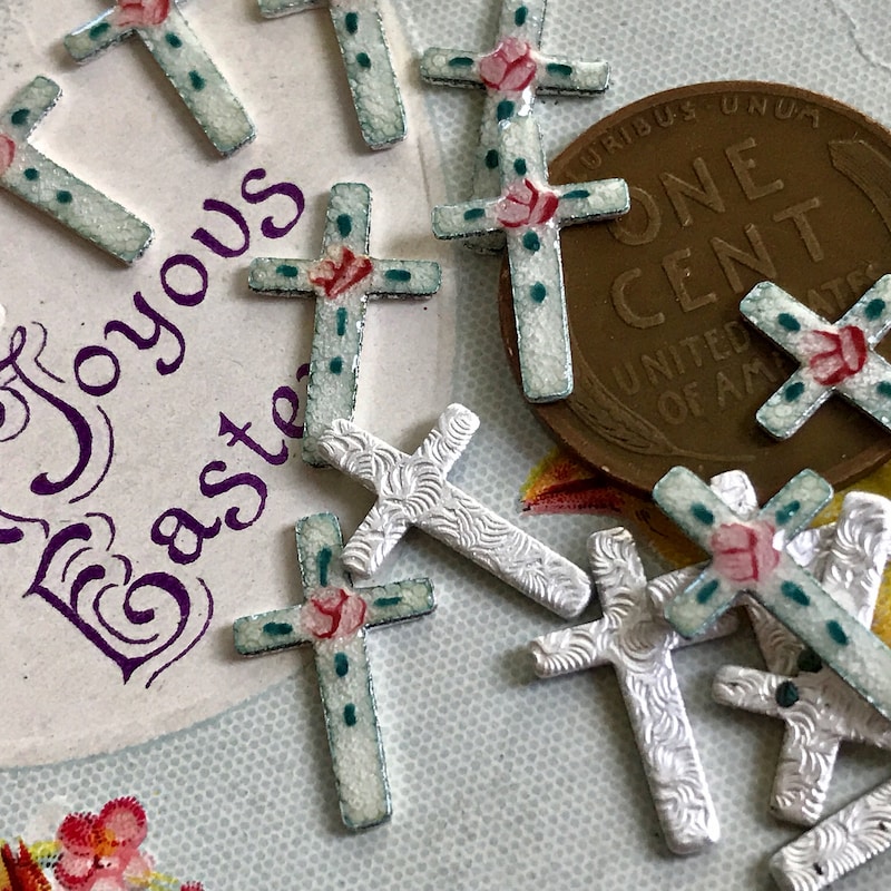 Guilloche Enamel Cross - Etsy