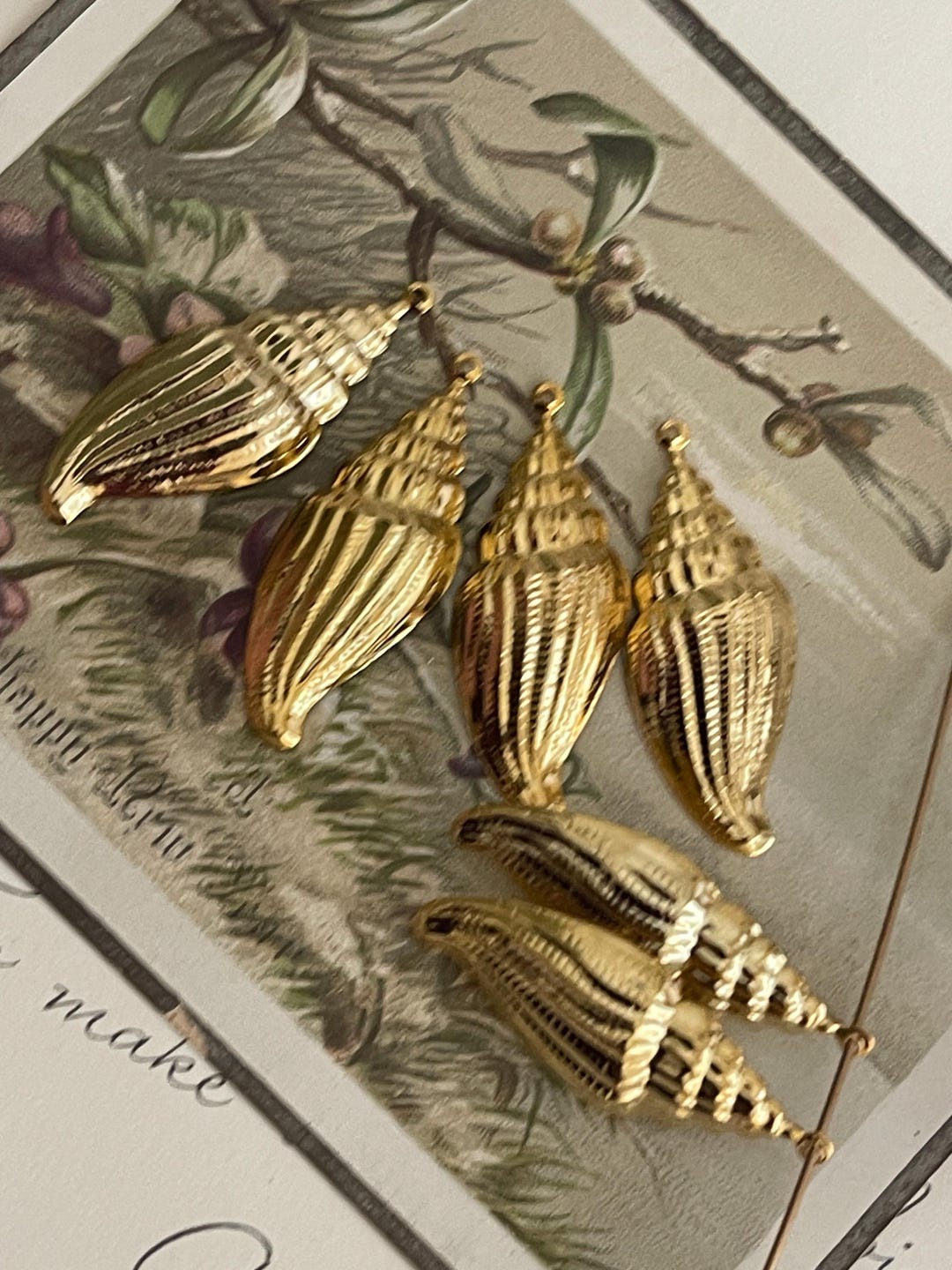 Shell Charms, Shell Connectors, Victorian Connectors ...