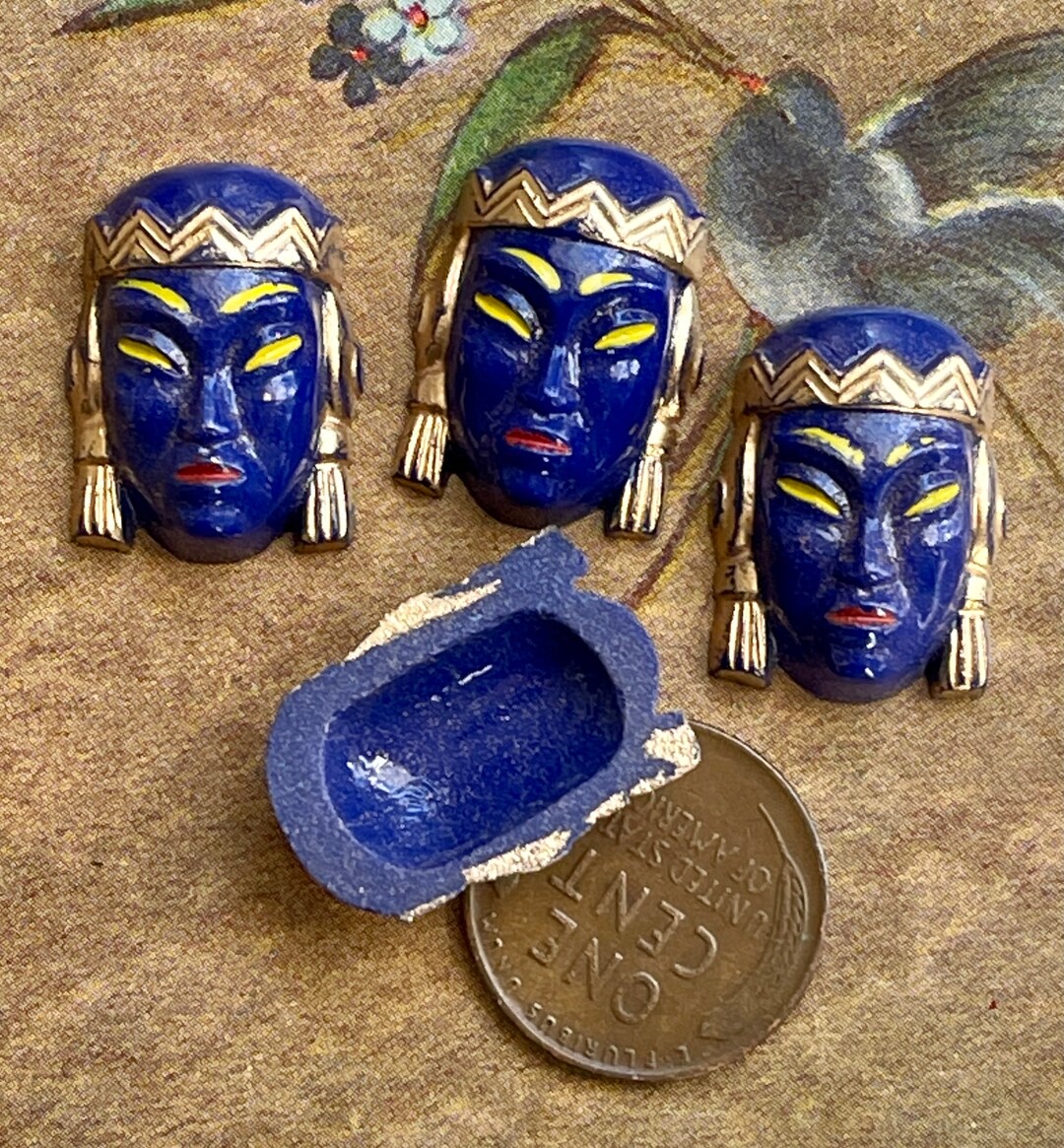 Asian Face Princess Cabochons, 1 Pc - Etsy