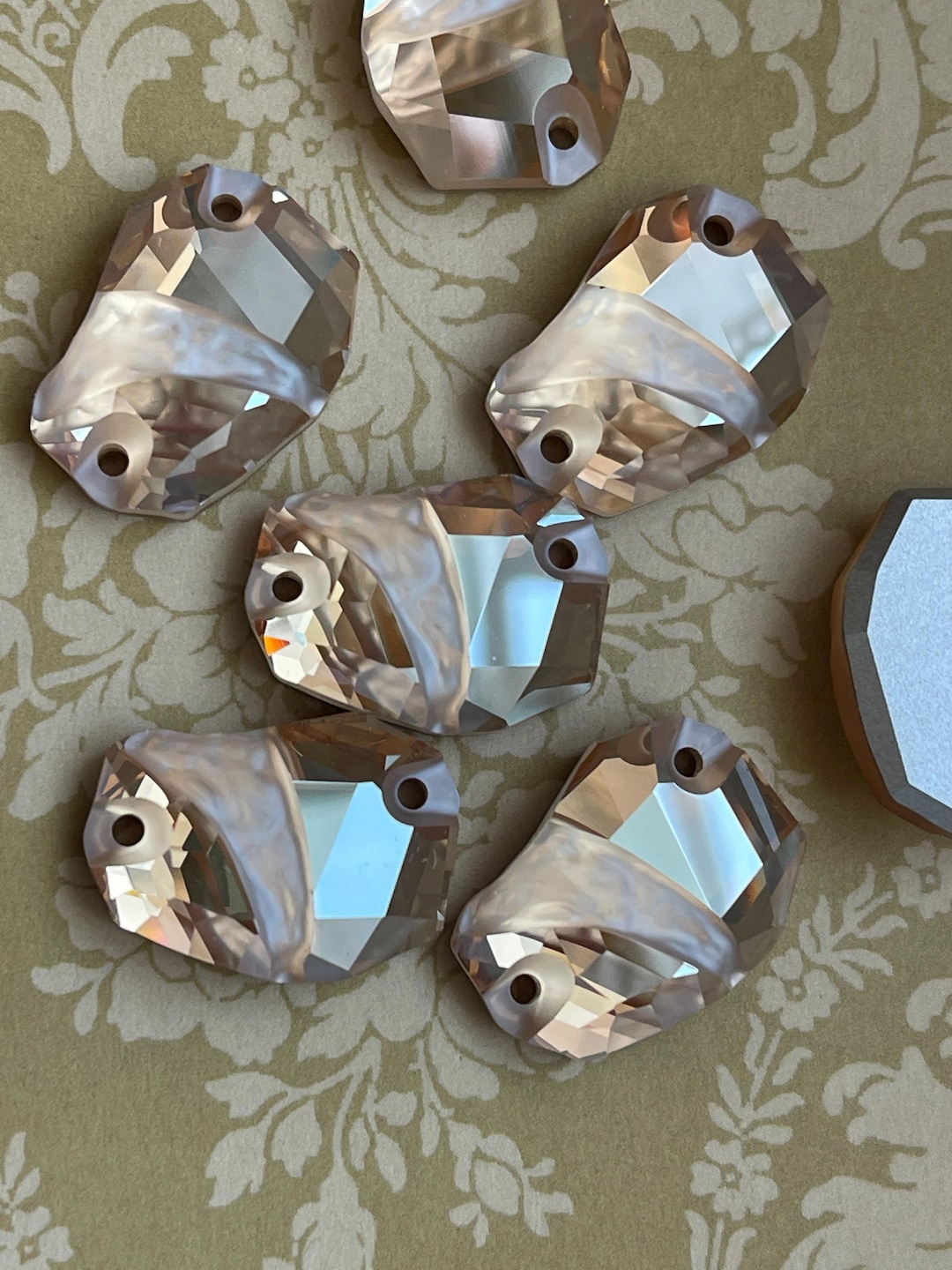 Divine Rock Sew On, Swarovski Crystal, 3257, Golden Shadow, Crystal ...