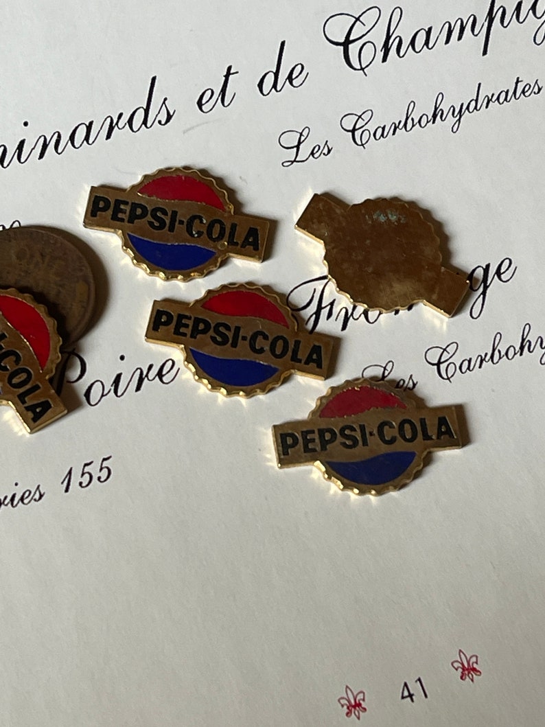 Vintage Pepsi-cola Emblem Pepsi Antique Enameled Official - Etsy