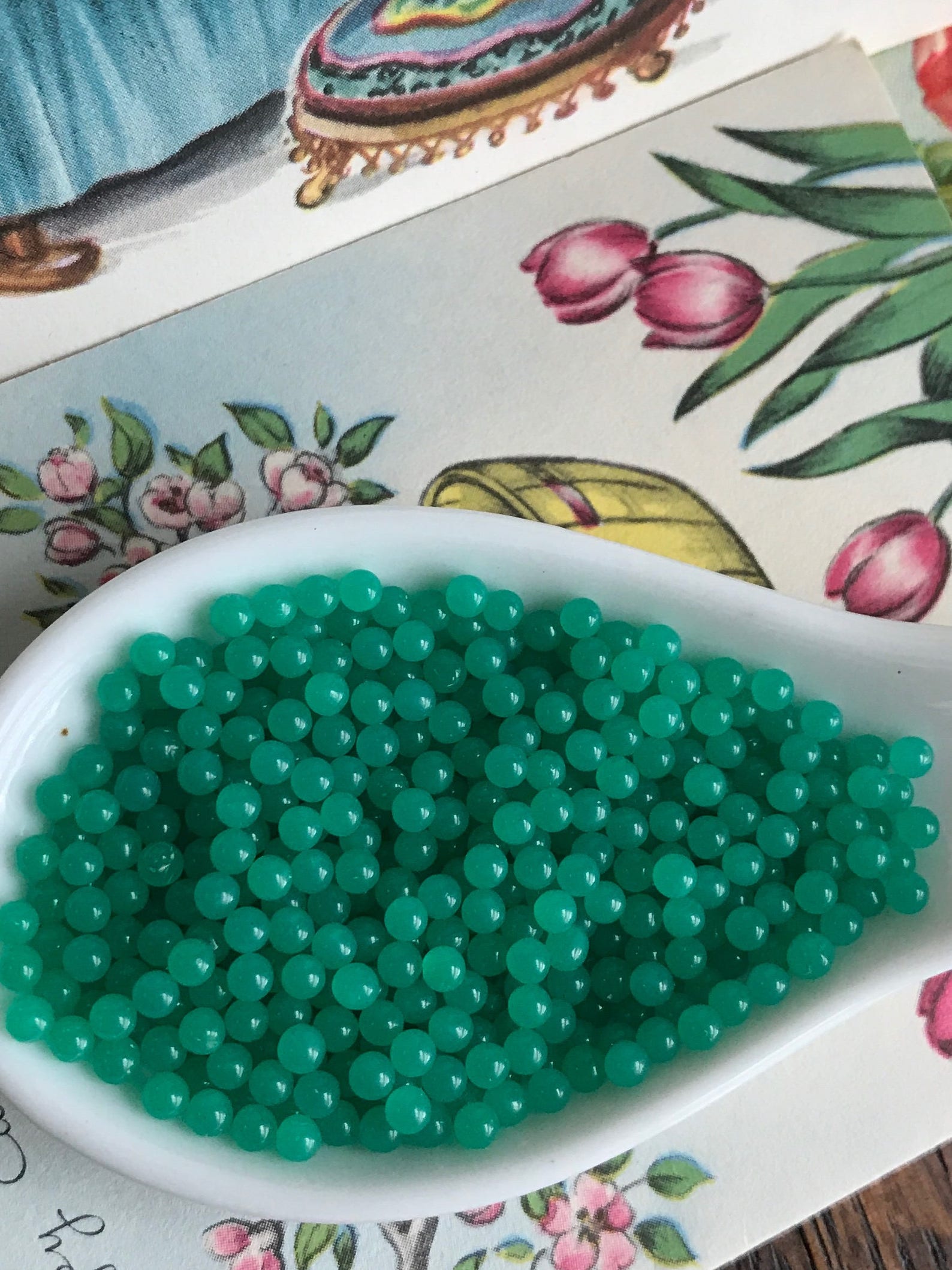 Ballotini Glass Balls, Vintage Solid Glass Balls, Vintage Beads ...