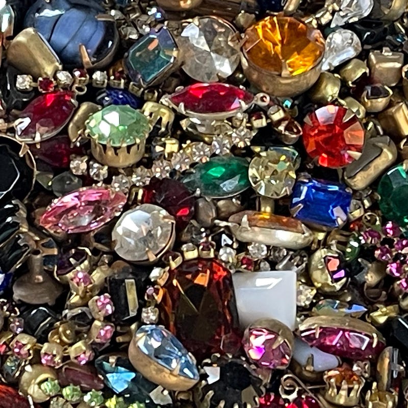 Vintage Mixed Gem Jewelry - Etsy