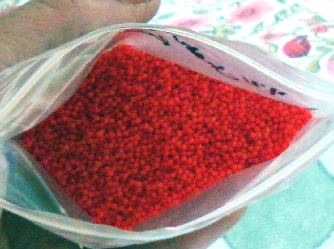 Vintage Ballotini Balls,solid Glass Beads,red Ballotini Beads, Balls 1 ...