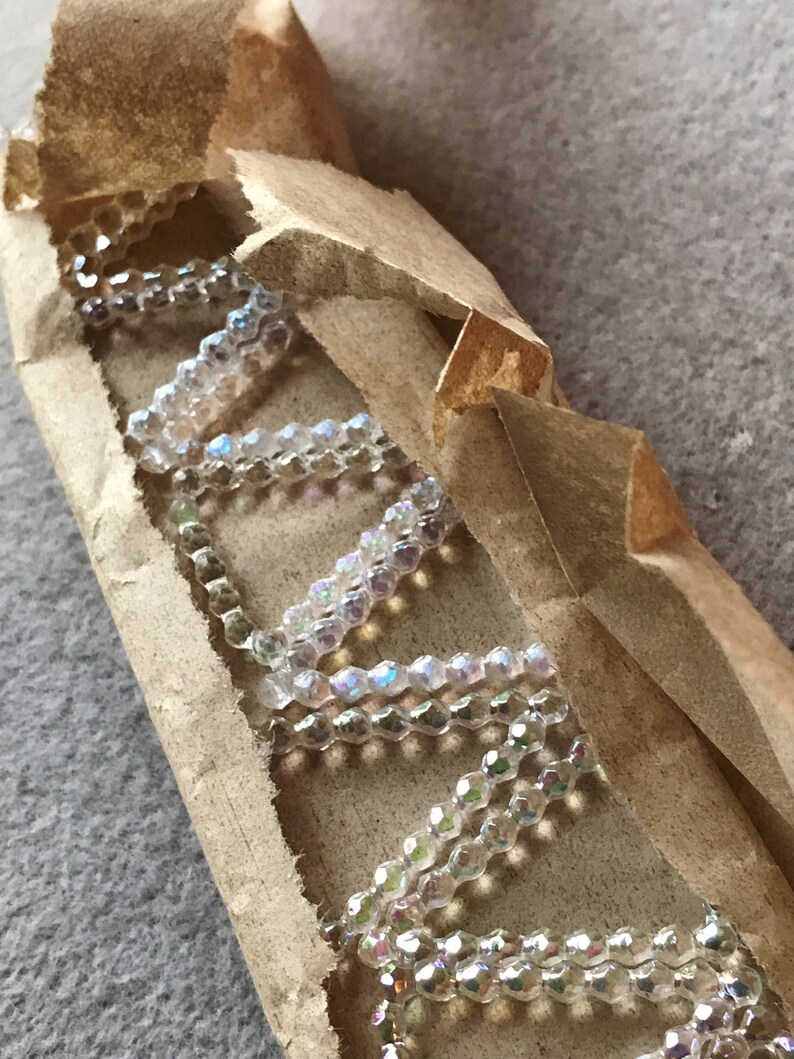 Triangle Hoops, Beaded Aurora Borealis Beads, Austria Beads ...