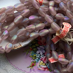 Vintage Pink Frosted Opal Glass Beads, Frosted Glass Opals, Cherry ...