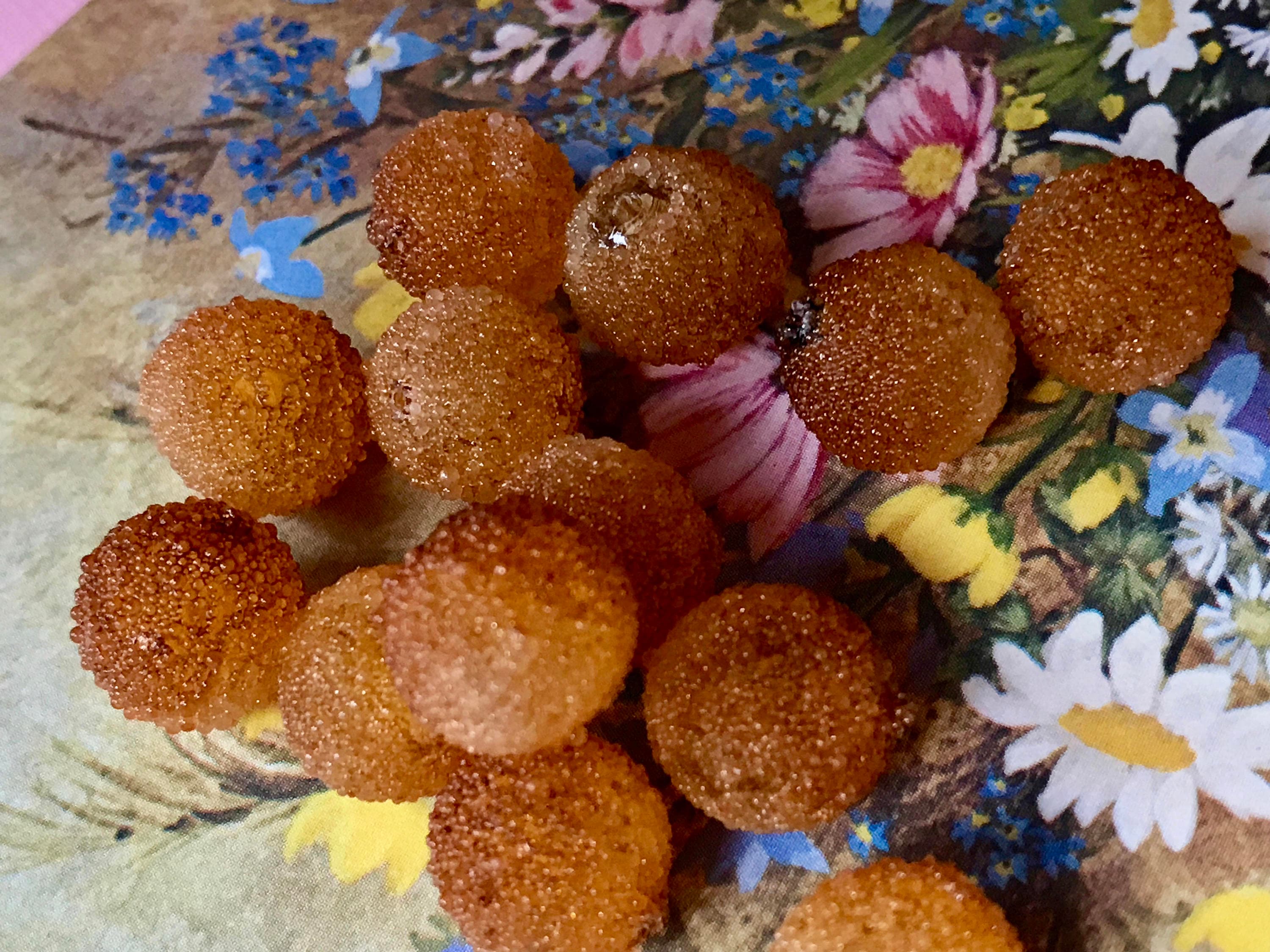 10 Vintage Lucite Beads Sugar Beads 13mm Amber Beads | Etsy