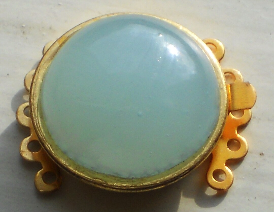 Vintage Clasp, Glass Clasp,five Strand Clasp,bracelet Clasp,necklace ...