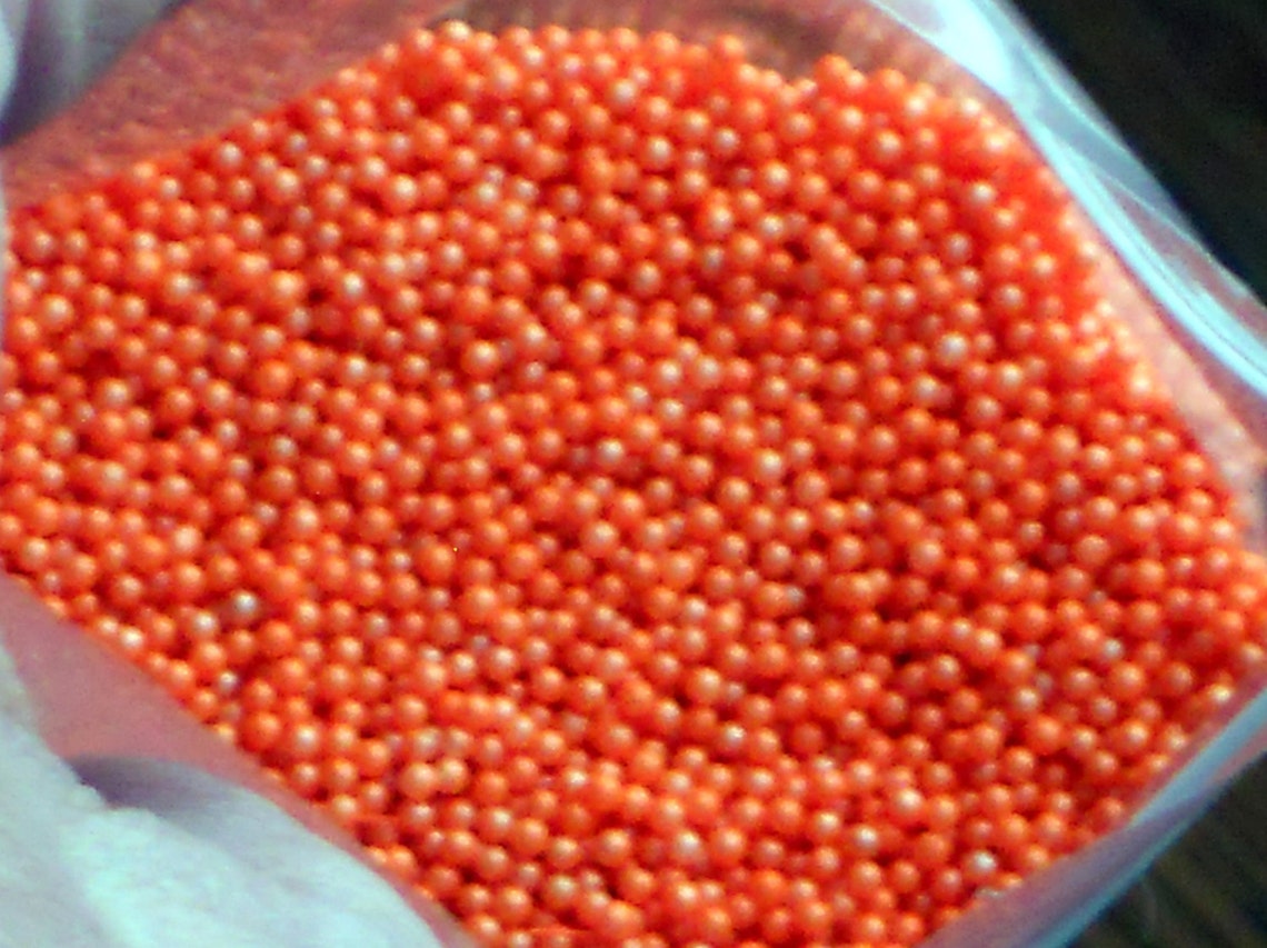 Ballotini Beads, Vintage Solid Balls, 1 1/2mm Eyes No Hole Marbles ...