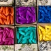 Vintage Beads Acrylic Art 5x14mm Italian Italy Swirl Rice Spiral Lucite ...