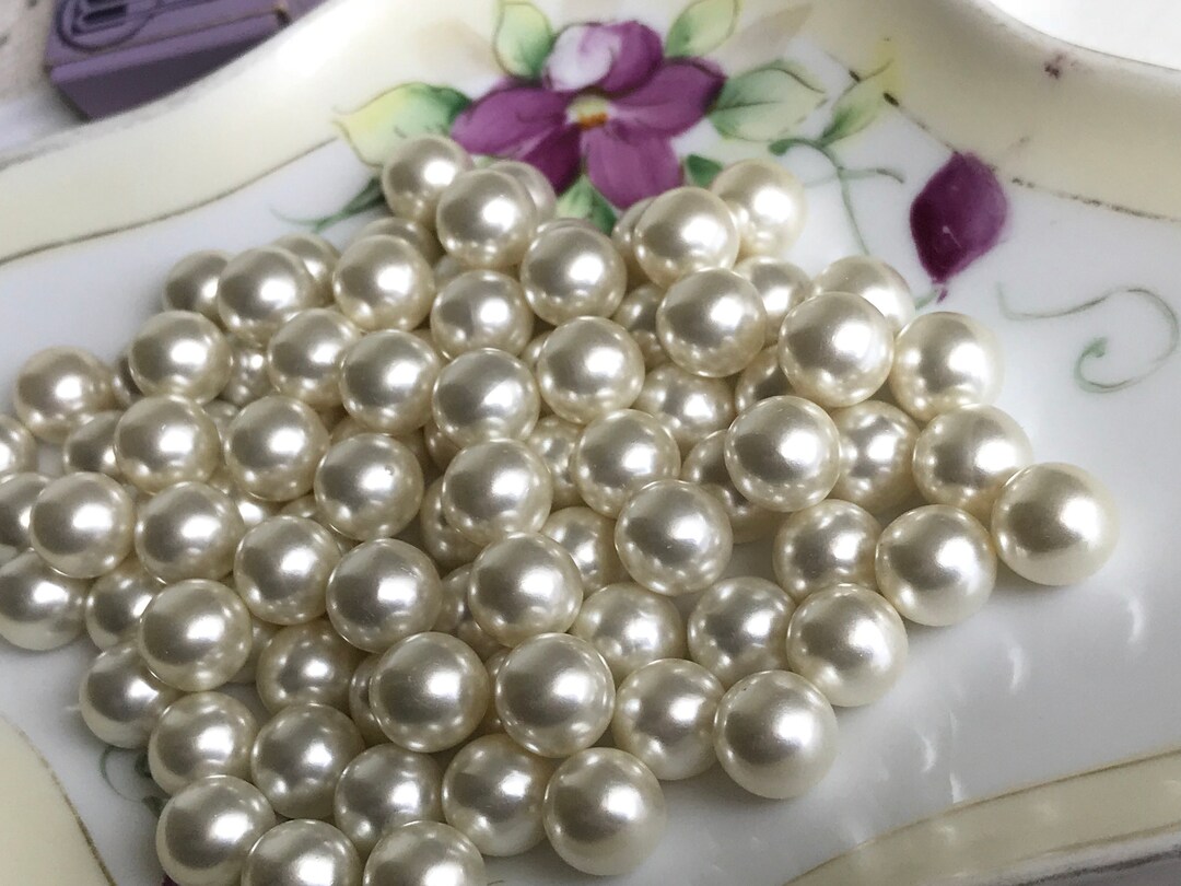 PEARLS, DIY, Vintage Undrilled Pearl Beads, No Hole Beads, Pearls ...