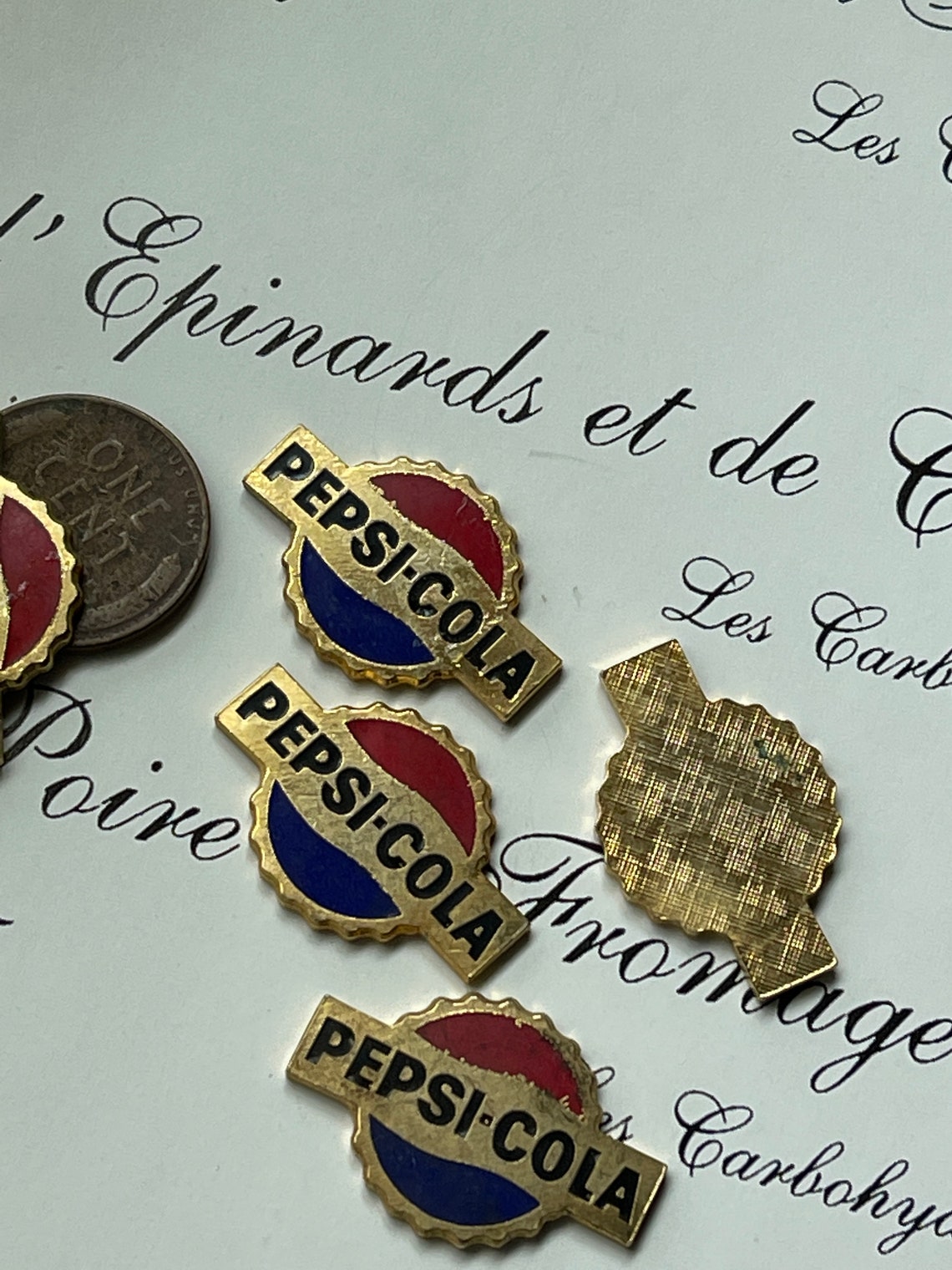Vintage Pepsi-cola Emblem Pepsi Antique Enameled Official - Etsy