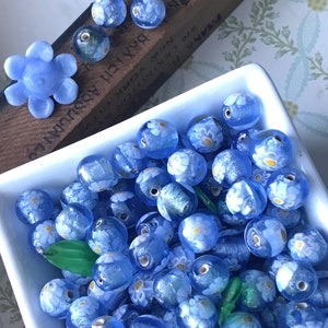 Blueberry Beads, Vintage Beads, Blueberries Beads, Blue Beads, 9mm - Etsy