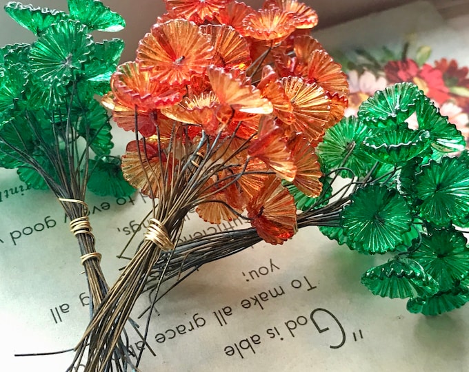 Vintage Glass Flower Stamens, Tiara Glass Flower Stems - Etsy