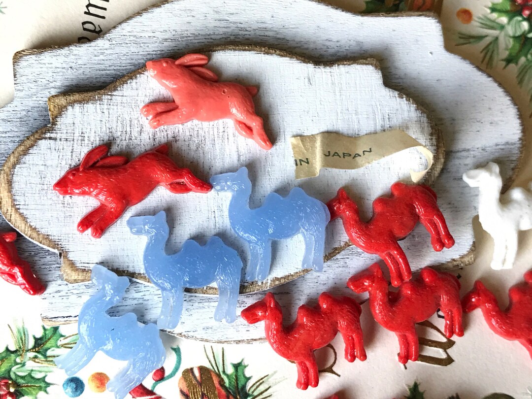 Vintage Glass Miniature Camel and Rabbit, Rare Miniature Animals ...