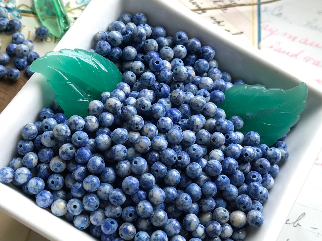 Vintage Glass Blueberry Beads, Berries Beads, Berries, 4mm - Etsy