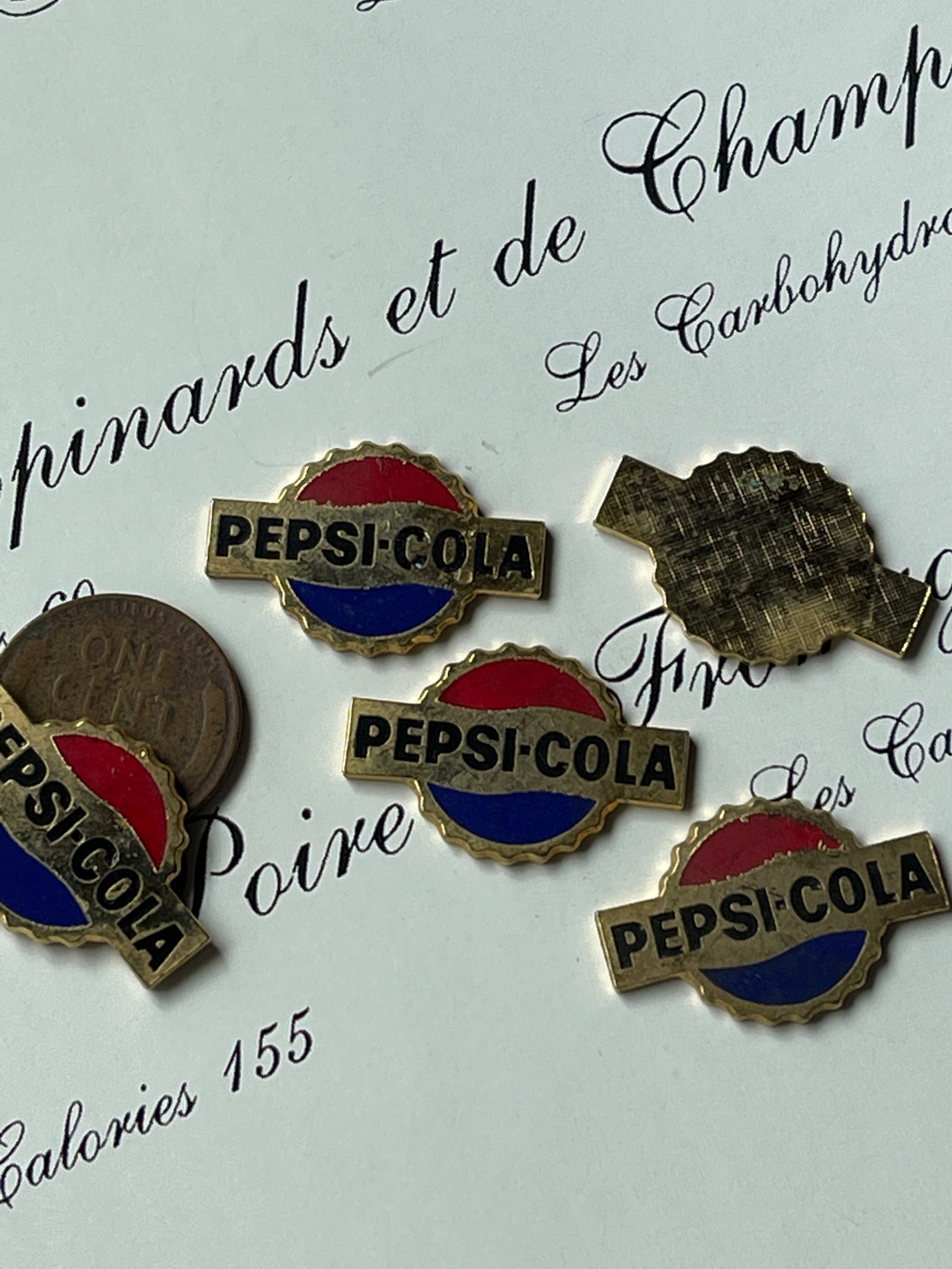 Vintage Pepsi-cola Emblem Pepsi Antique Enameled Official - Etsy