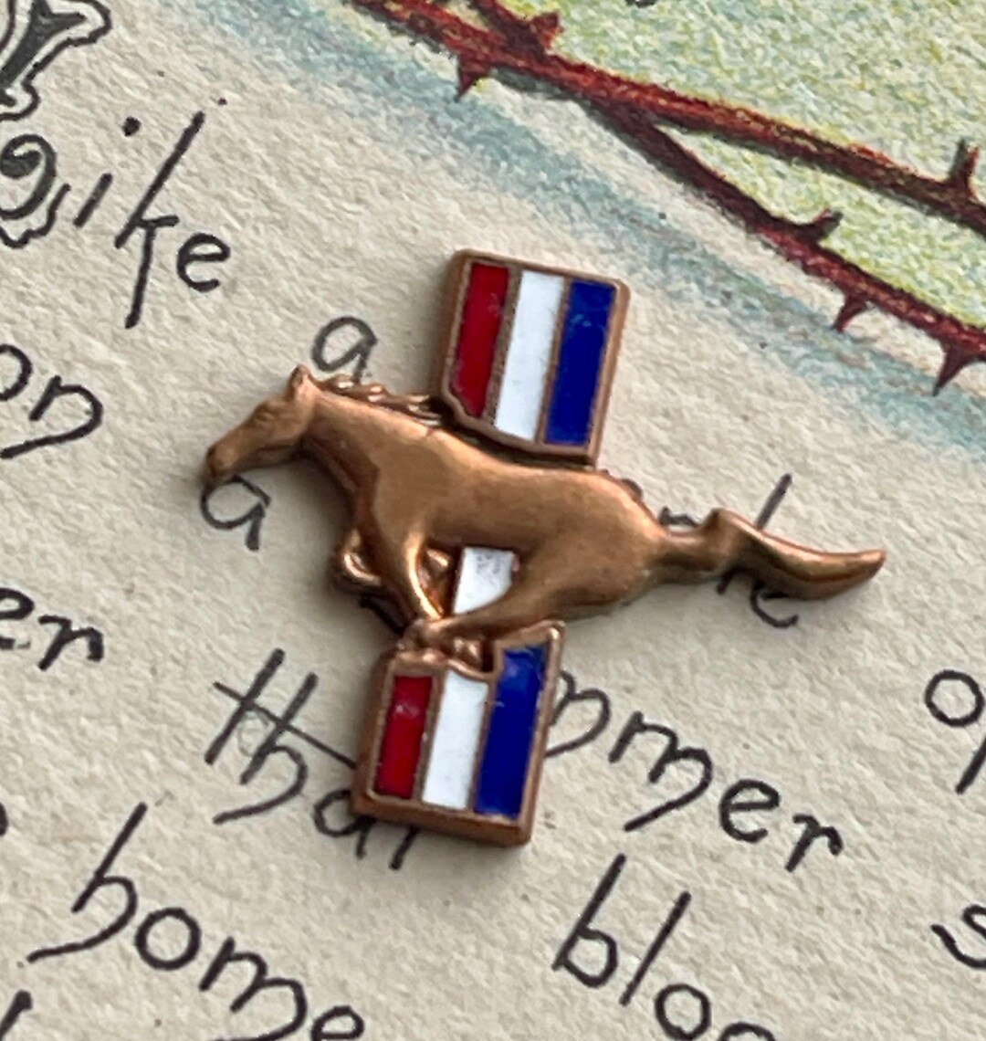 Vintage Ford Mustang Emblem- Vintage Ford Emblem - Mustang Horse Emblem ...