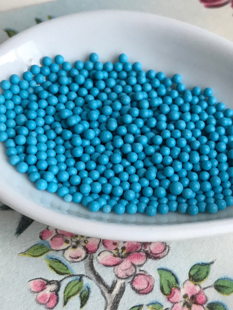 Ballotini Balls,vintage Turquoise Beads,solid Glass Balls 2mm Eyes ...