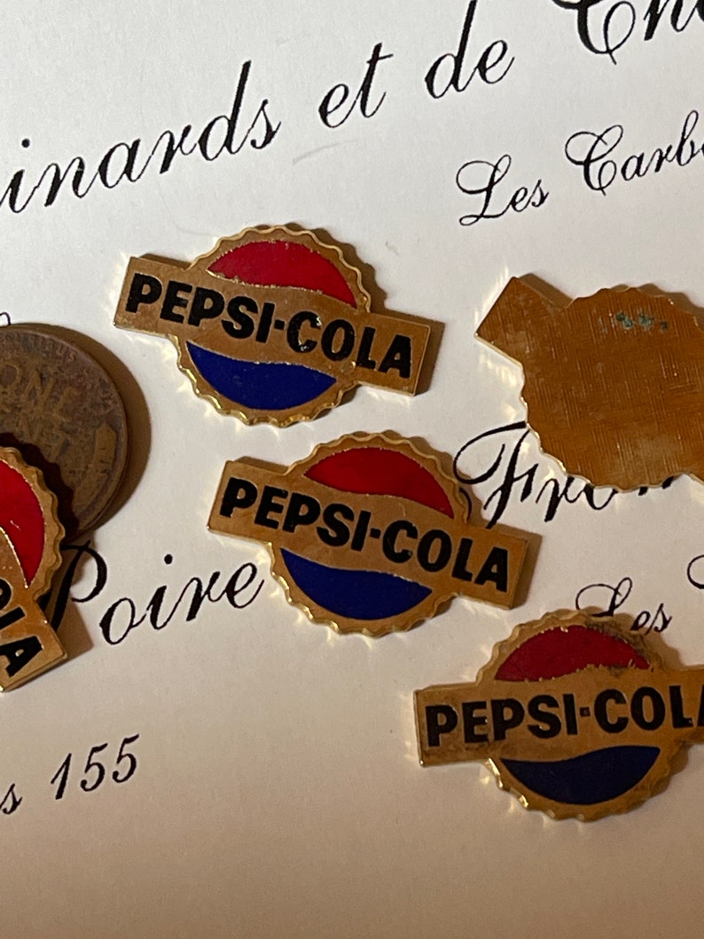 Vintage Pepsi-cola Emblem Pepsi Antique Enameled Official - Etsy