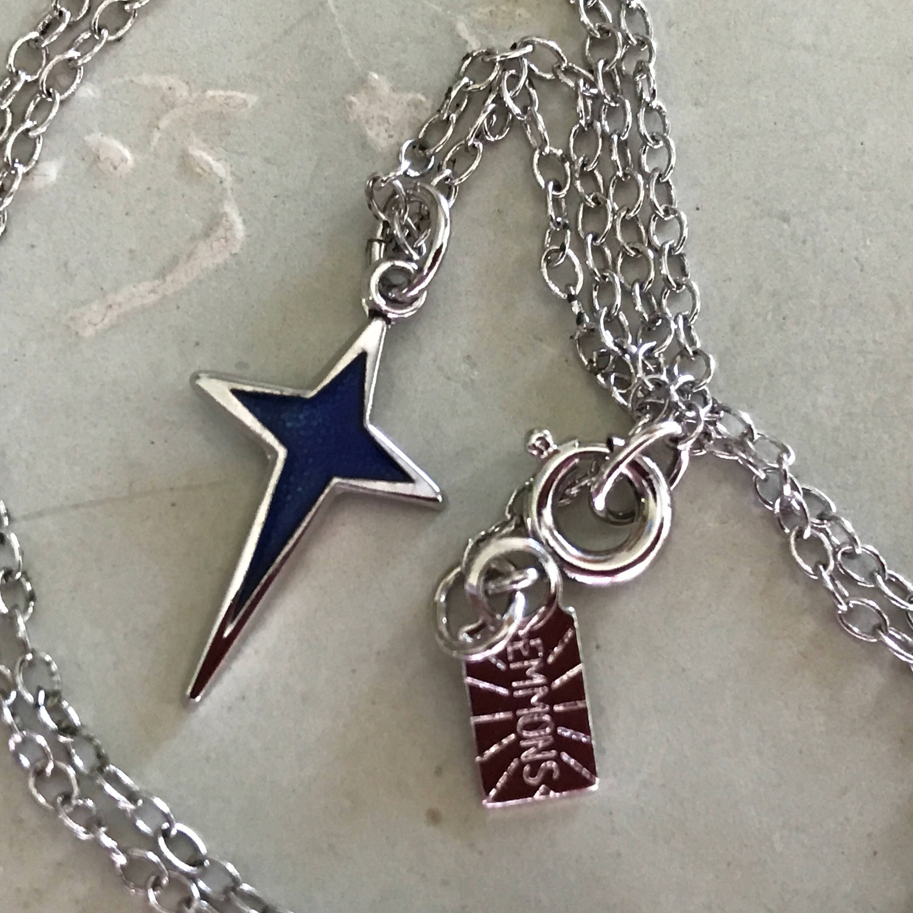 Evening Star Vintage Emmons Signed Necklace Enamel Pendant | Etsy