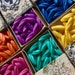 Vintage Beads Acrylic Art 5x14mm Italian Italy Swirl Rice Spiral Lucite ...