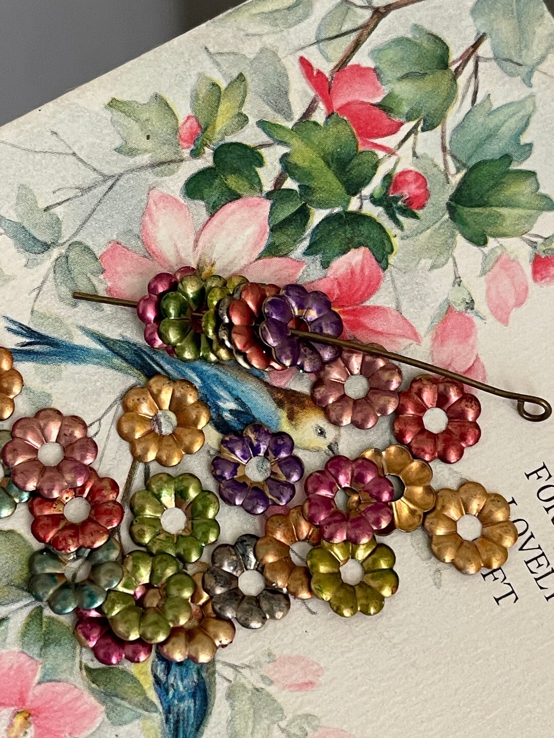 Brass Flower Spacers, Miriam Haskell, 20pcs, 10mm, VINTAGE - Etsy