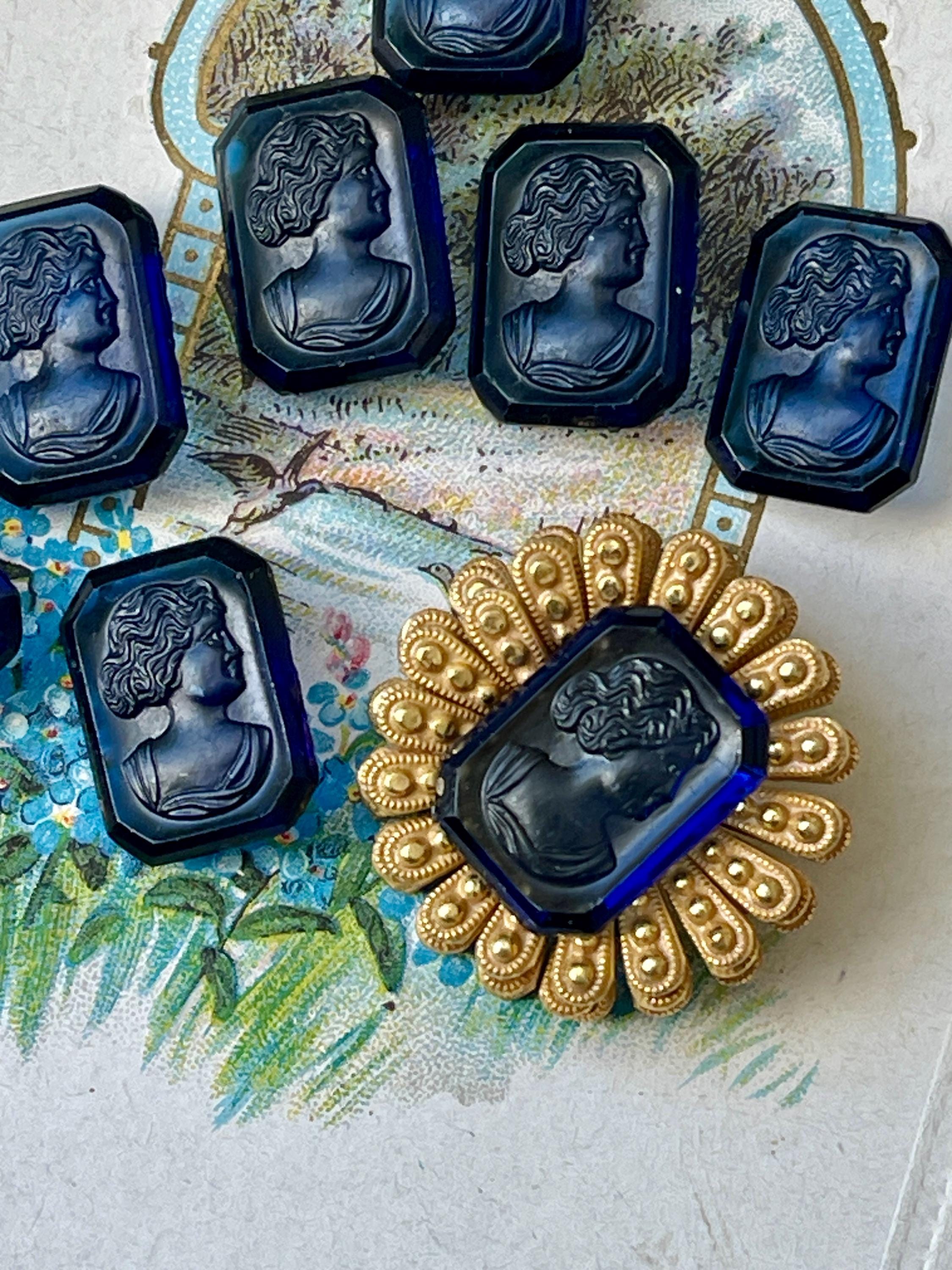 Vintage Intaglio Cameo, Montana Blue Intaglio, Sisters Cameo, Sisters ...