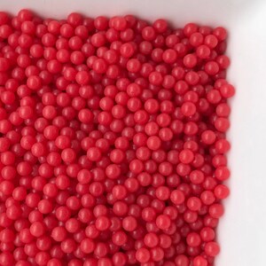 Vintage Italian Glass Ballotini Beads, Cherry Red, 2.5mm (no Hole) - Etsy