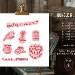 Christian Inspirational Sticker Bundle Faith-based Bible Verse Decals ...