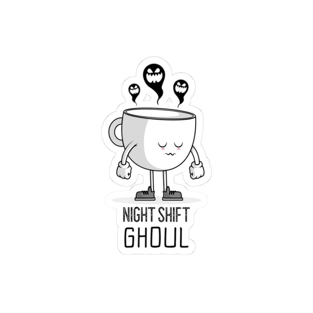 Night Shift Ghoul Sticker: Spooky Coffee Cup, Nurse Gift - Etsy