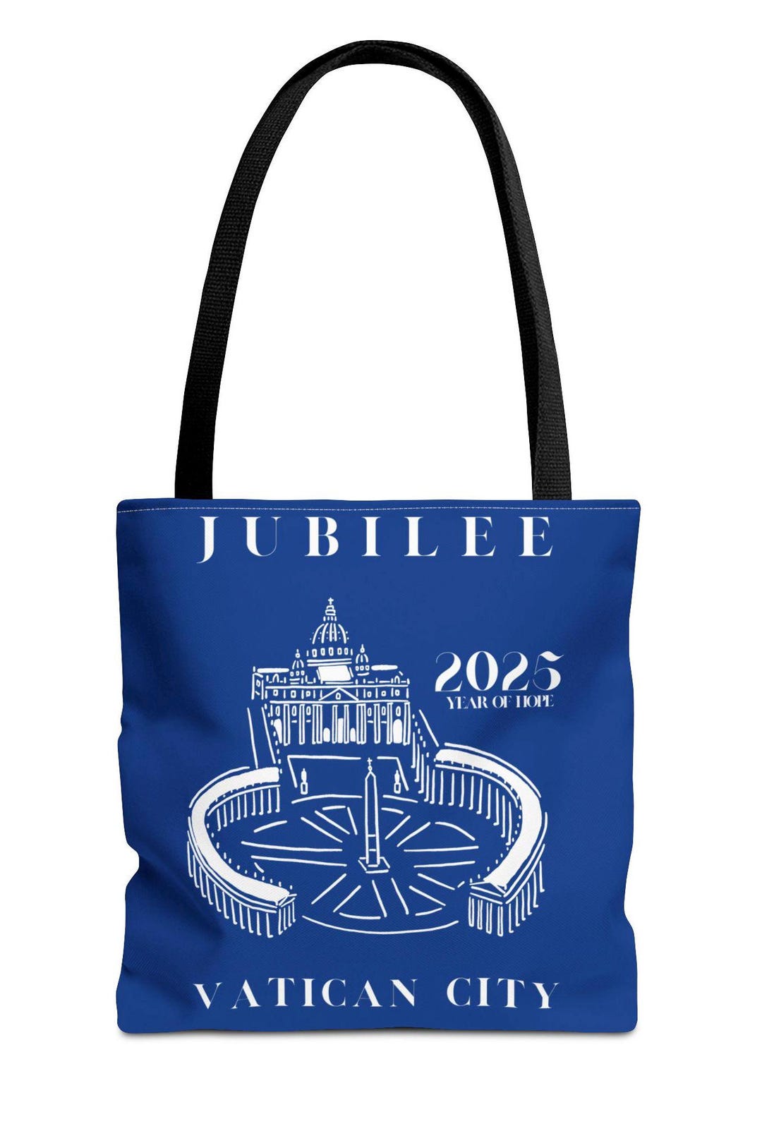 Jubilee Tote Bag, Vatican City Souvenir, Blue Canvas Bag, Travel ...