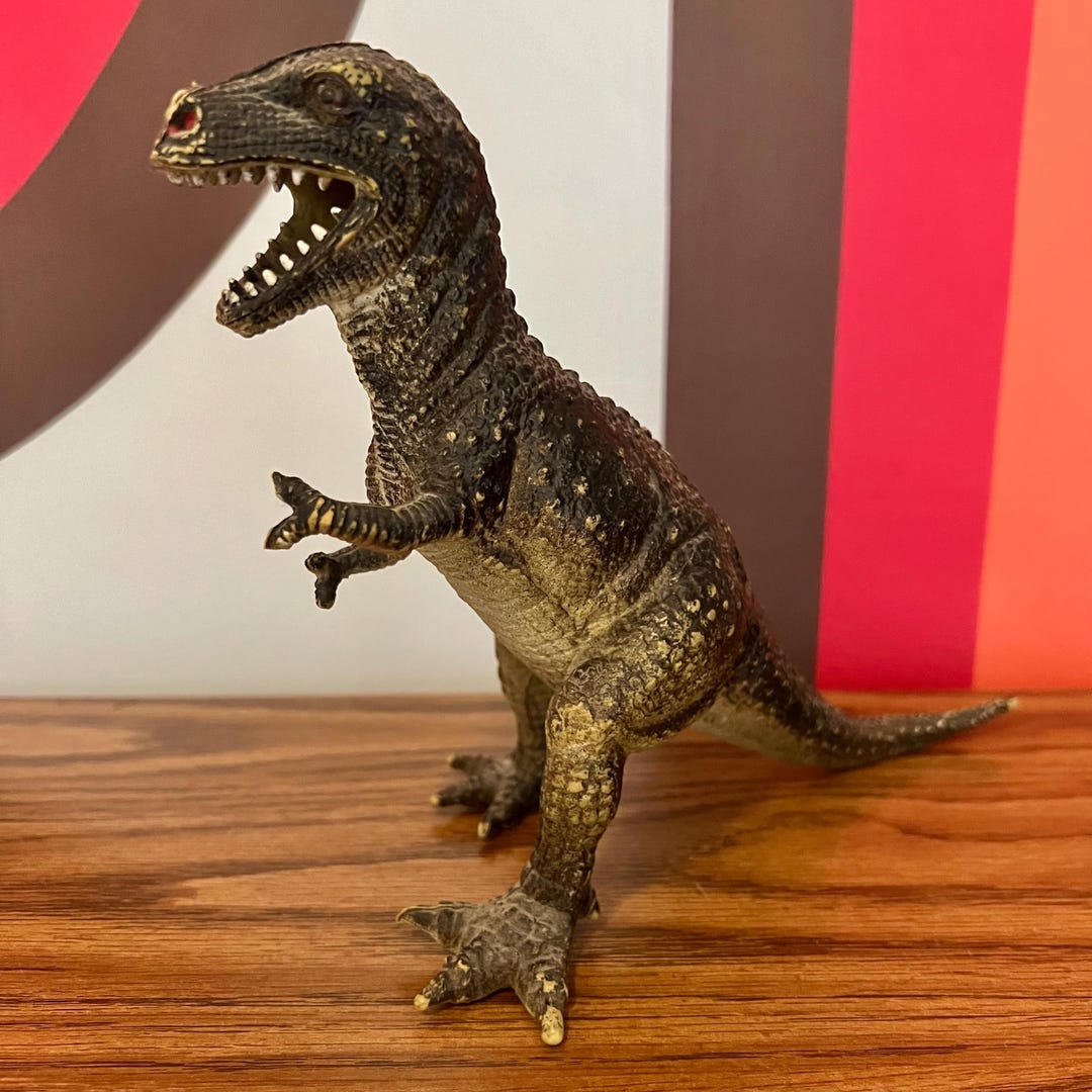 Vintage Mid Century Japan Plastic T Rex Tyrannosaurus Dinosaur Toy ...