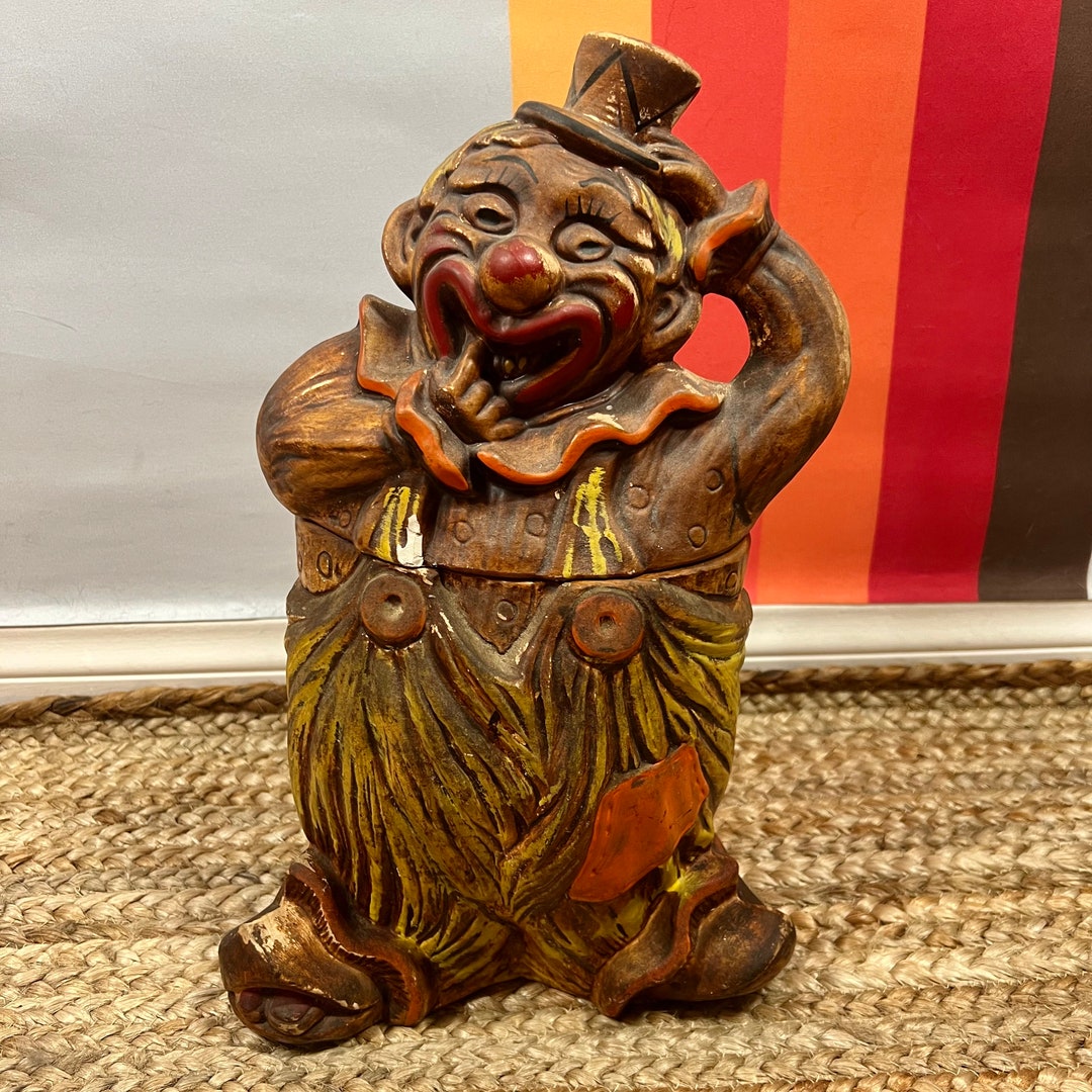 Vintage Mid Century Happy Hobo California Originals Clown Ceramic ...