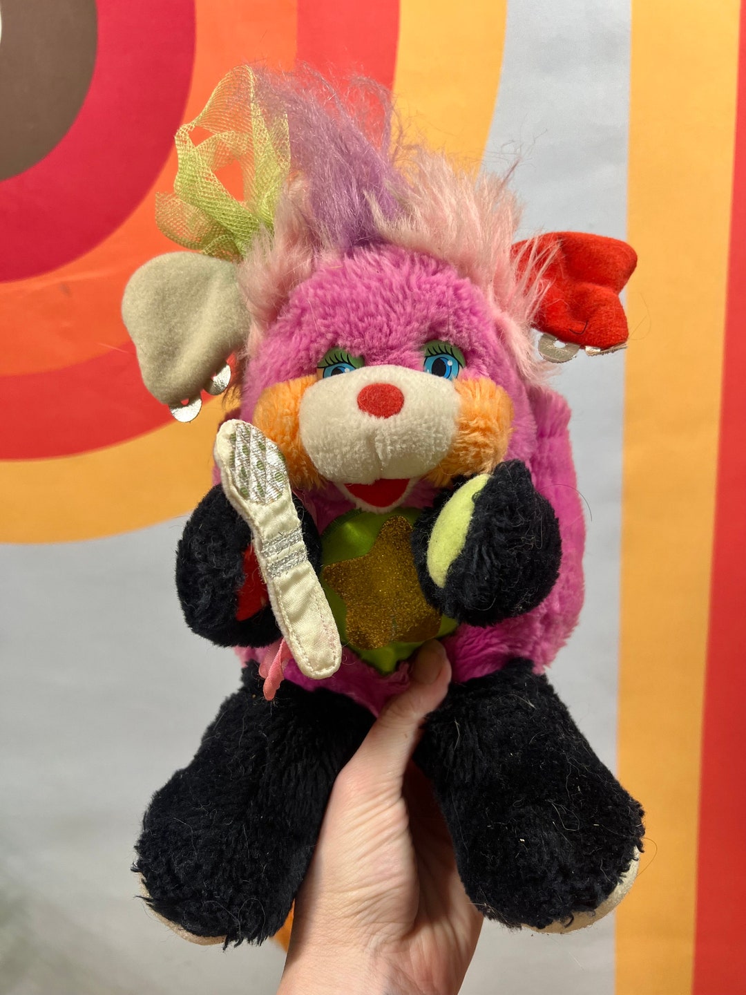 Rare Vintage 80s Punk Rock Punkity Rockstar Popple Stuffed Animal - Etsy