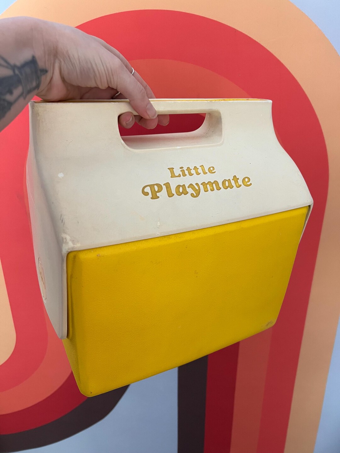 Vintage Mid Century Small Yellow Igloo Cooler - Etsy