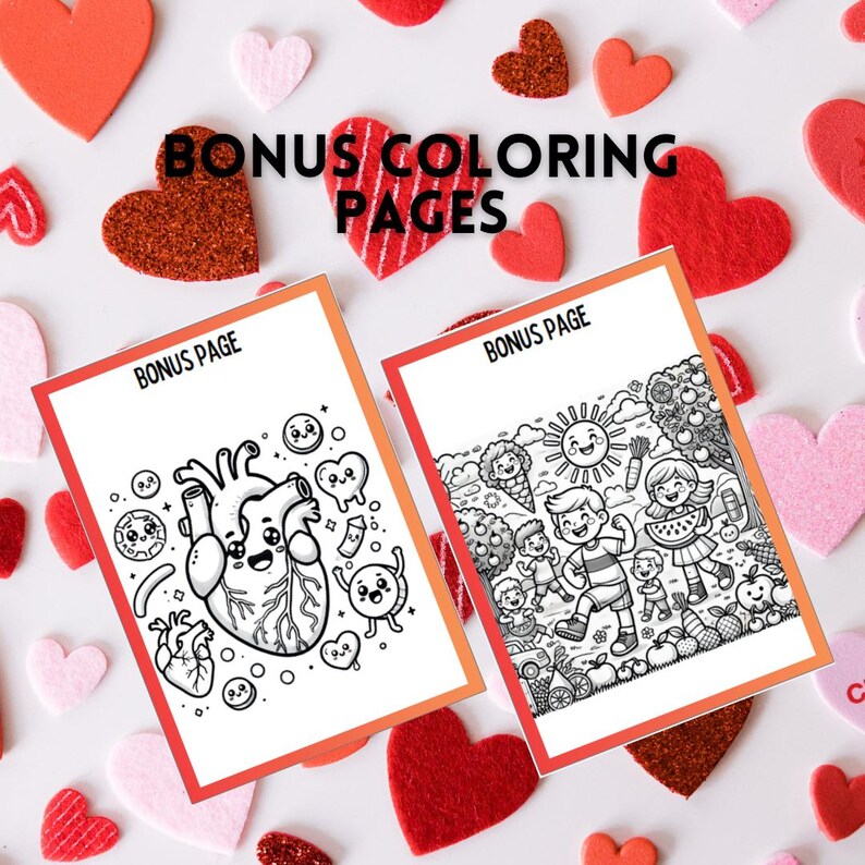 Valentine Heart Anatomy Worksheet, Fun and Colorful Printables for Kids ...