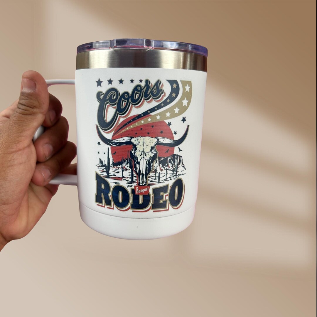 Western Beer Label Coffee Mug – 12oz Cup – Rustic Cowboy Country Mug - Etsy