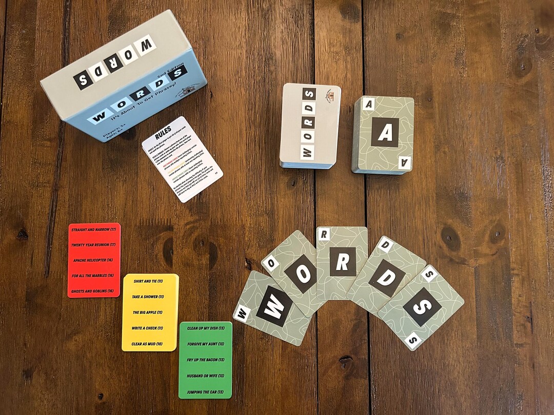 WORDS Card Game - Etsy
