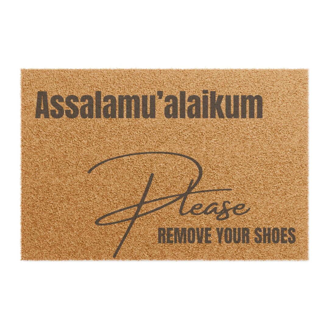 Islamic Doormat, Muslim Welcome Mat, Assalumu'alaikum Doormat, Salaam ...
