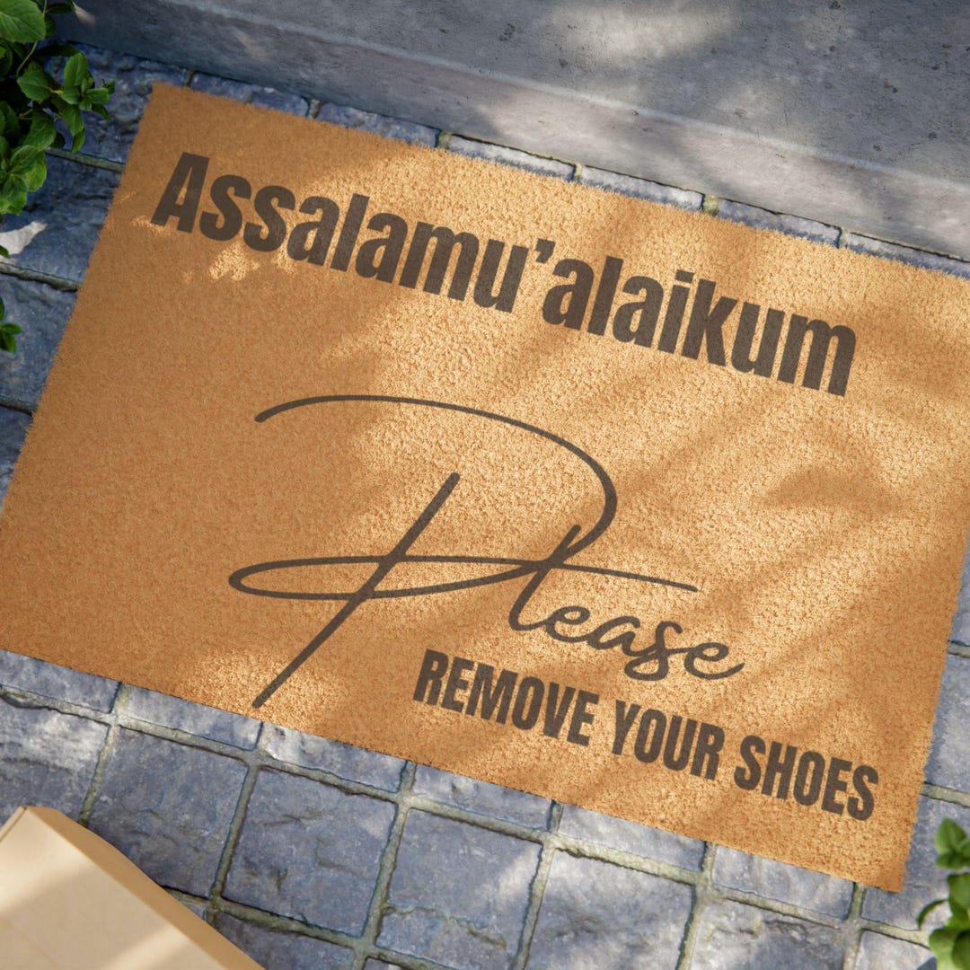 Islamic Doormat, Muslim Welcome Mat, Assalumu'alaikum Doormat, Salaam ...