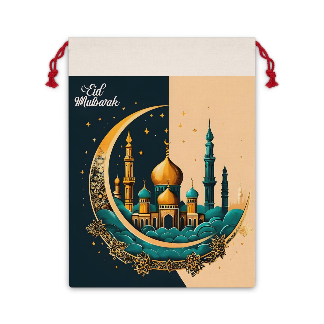 Eid Mubarak Gift Bag, Islamic Holiday Present Bag, Celebration Goodie ...
