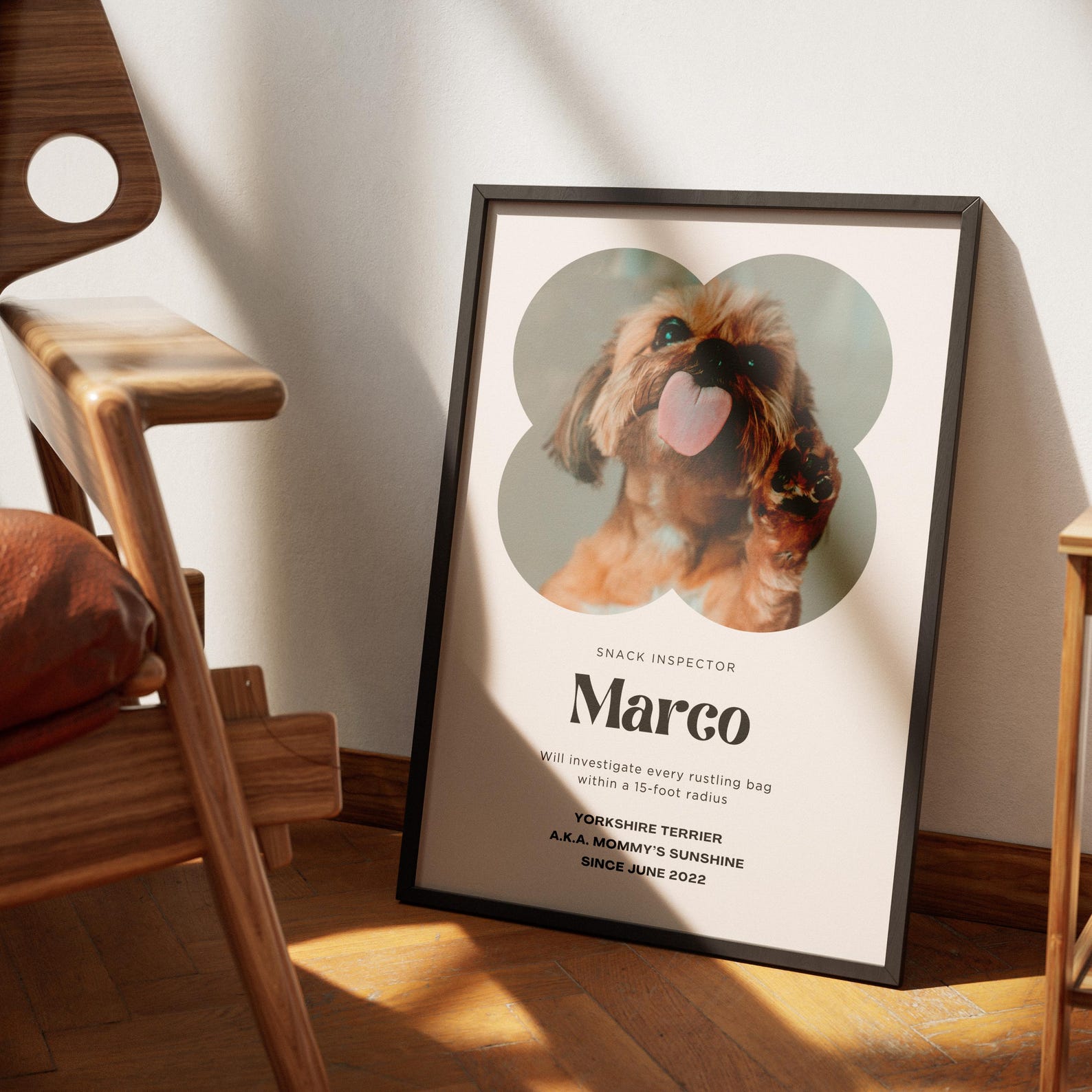 Custom Pet Portrait, Funny Dog Portrait, Custom Pet Poster ...