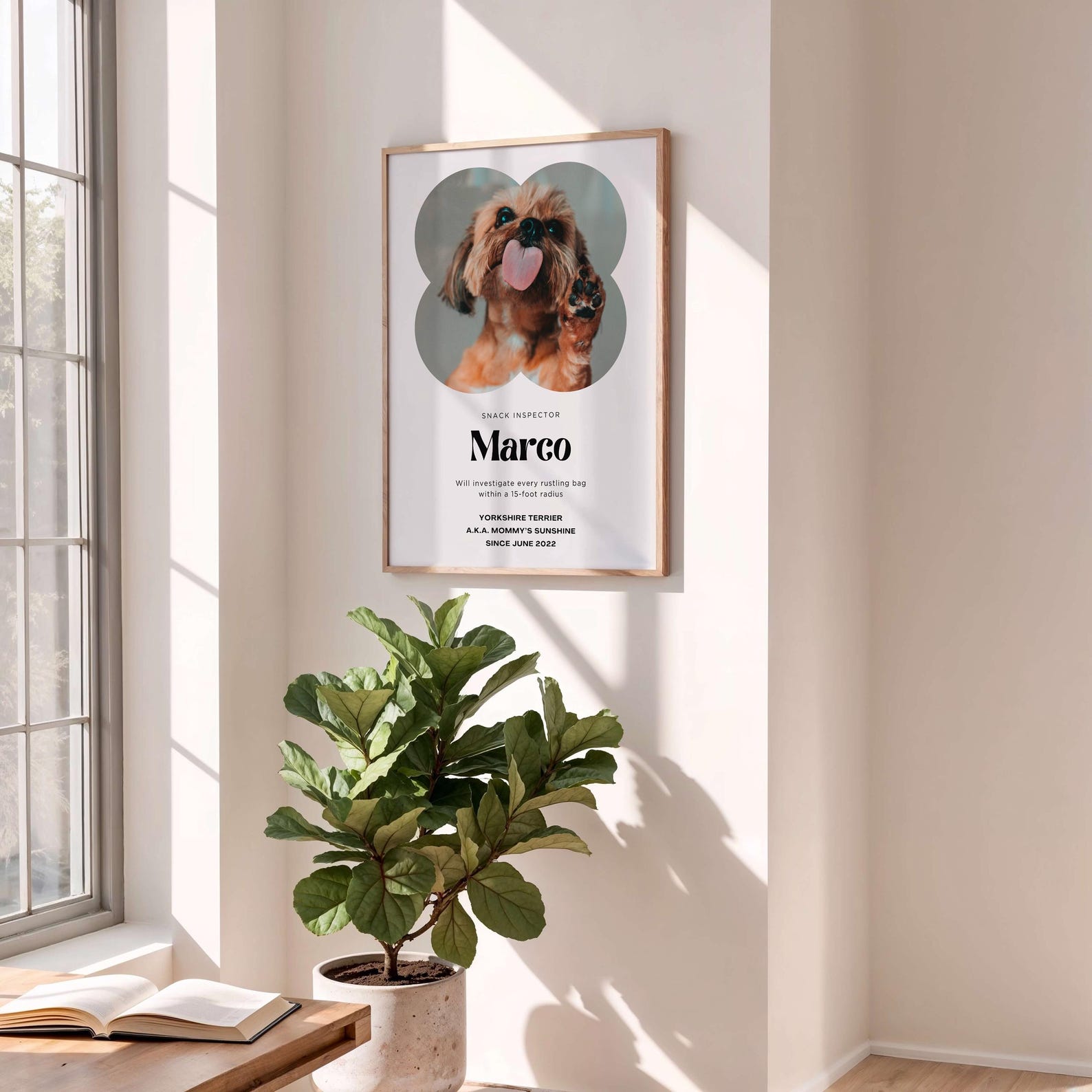 Custom Pet Portrait, Funny Dog Portrait, Custom Pet Poster ...