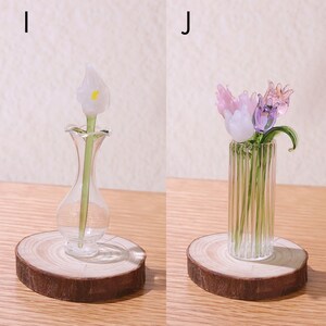 Mini Glass Flower Bouquet Set- Birth Month Flower Bouquet,mini Flower ...