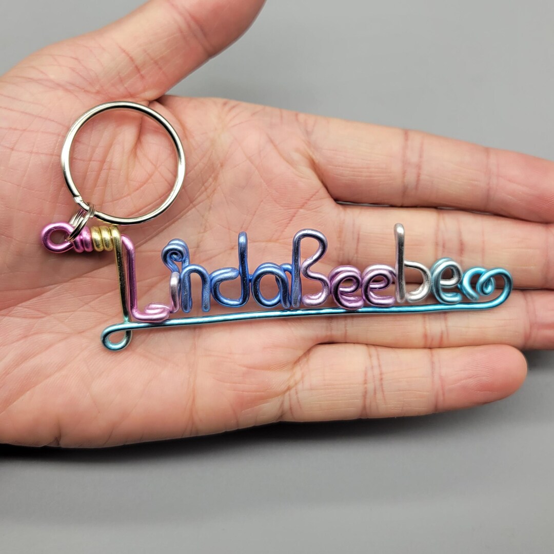 Custom Colorful Letter Keychain,customized Name Key Rings， Custom ...