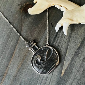 ELIXIR - Sterling Silver Potion Bottle Necklace - Etsy