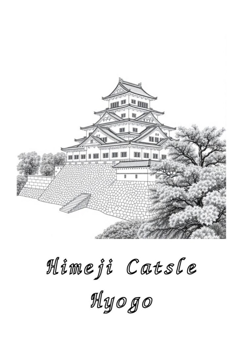 Japan Travel Coloring Pages | Detailed Adult Coloring | Relaxing ...