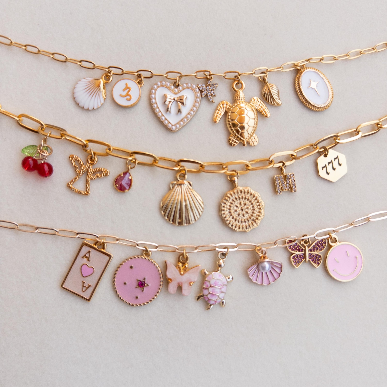 Charm Bracelet, Personalized Charm Bracelet for Women, Design Your Own ...