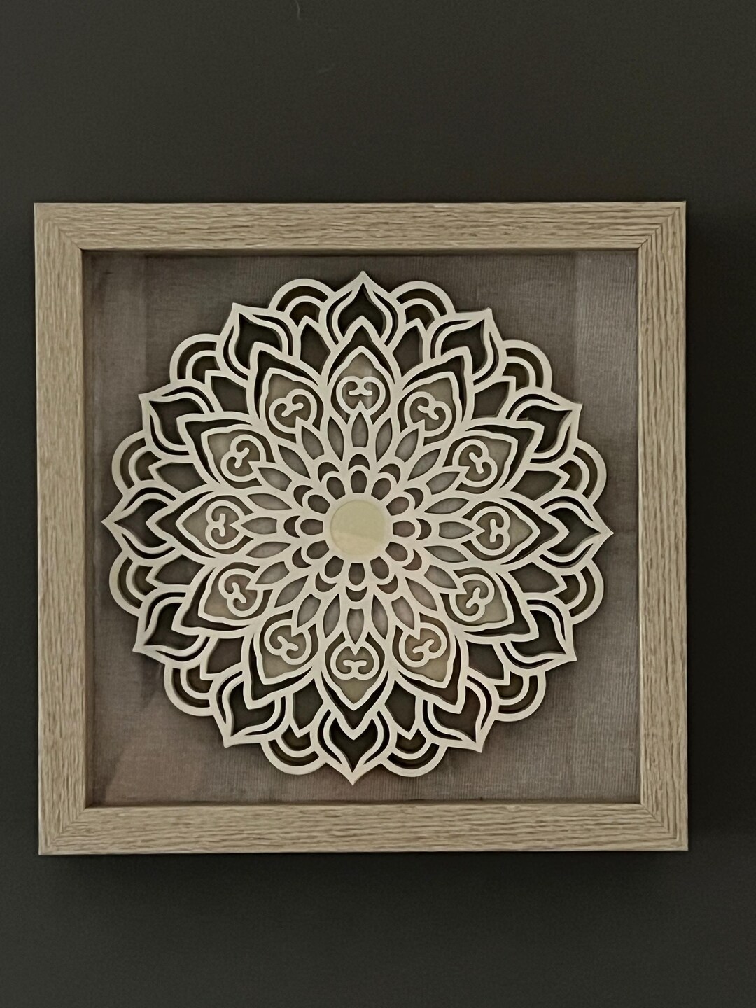 Intricate 3D Paper Mandala - Unique Layered Wall Art Piece - Etsy